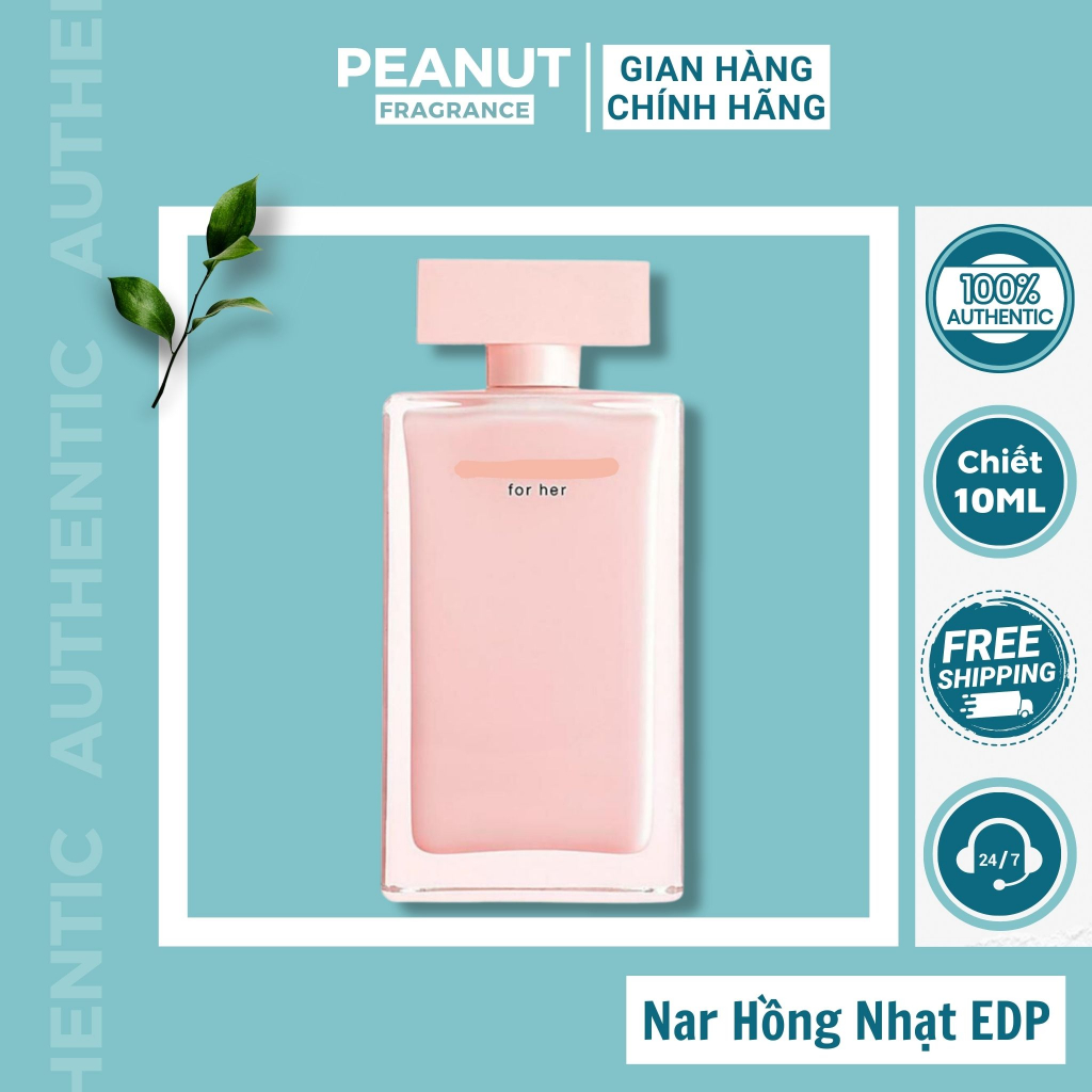 (Mẫu thử) Nước hoa nữ NARClSO For Her EDP (Nar Hồng Nhạt) chai 10ml bỏ ...
