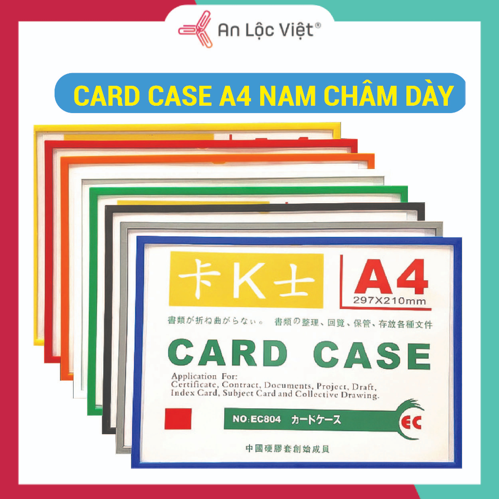 Card case A5 A4 A3 nam châm dày Sanqi - Telun chất liệu nhựa PVC trong ...