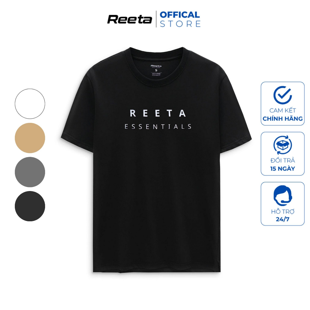Áo Thun Cotton Cổ Tròn Ngắn Tay Nam Reeta Essential Form Regular Fit ...