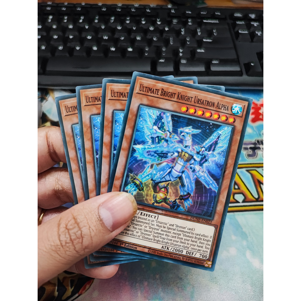 [Yugioh Funny Shop] 1 lá thẻ bài Ultimate Bright Knight Ursatron Alpha - DUNE-EN021 - Super Rare ...