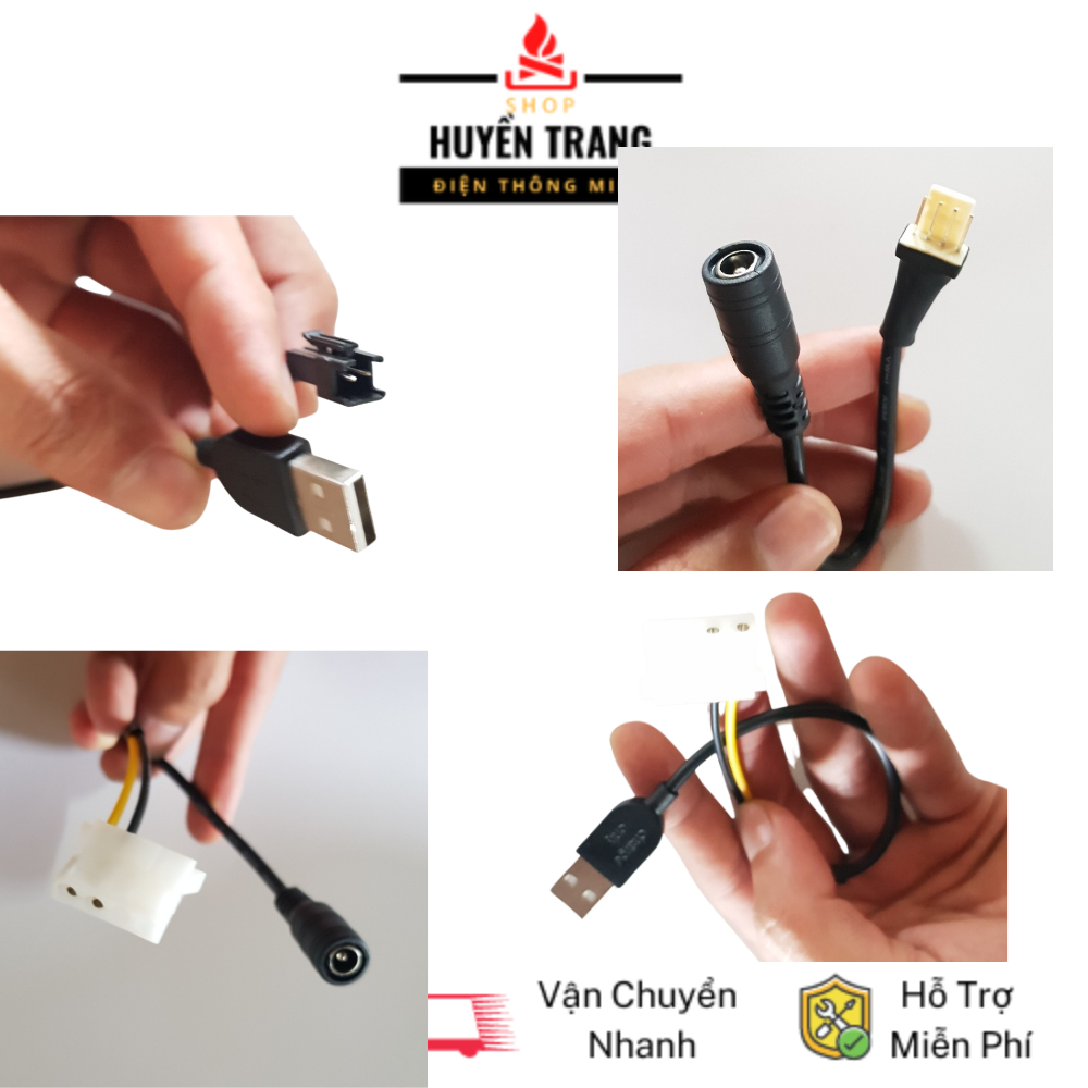 Hub quạt ATX PSU SYSFAN USB cho quạt tản nhiệt 2 pin 4 pin ...