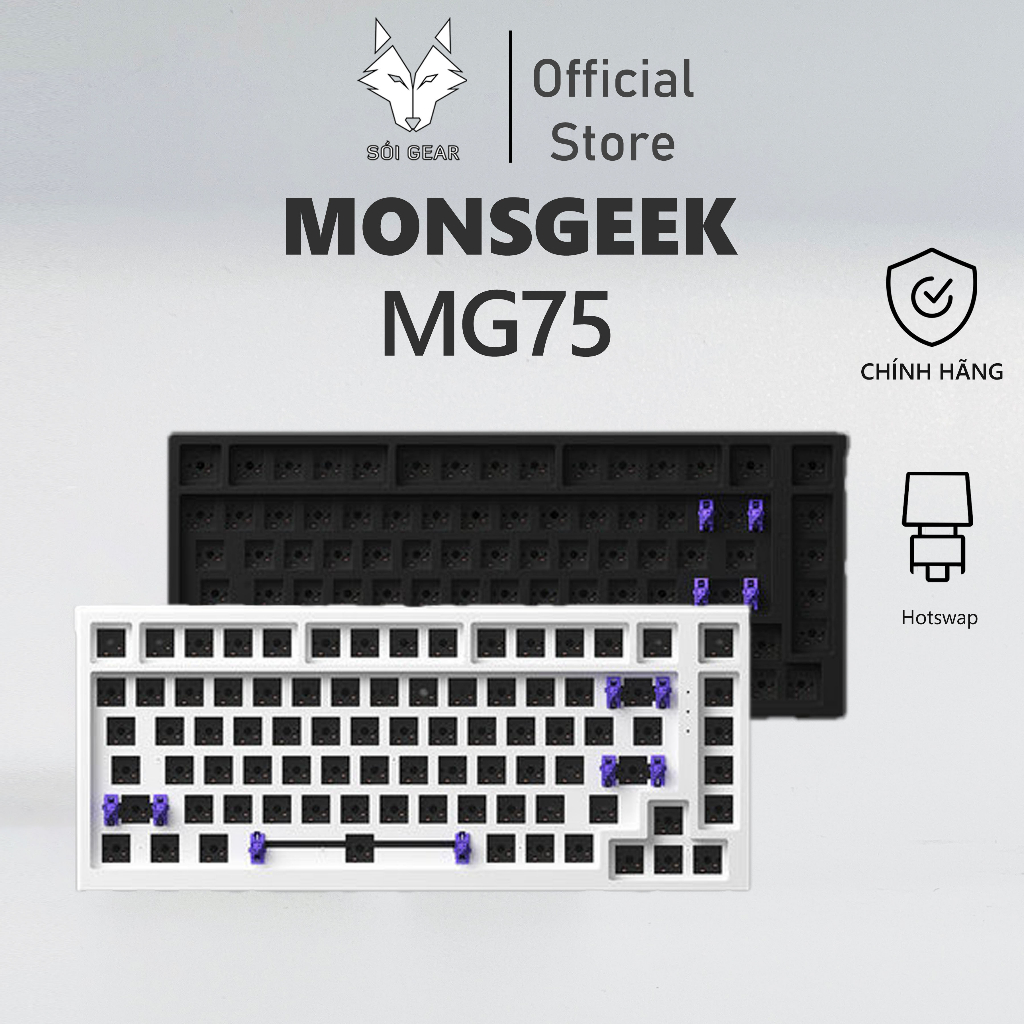 Bàn phím cơ không dây Monsgeek MG75| 2 Mode | Hotswap | Shopee Việt Nam