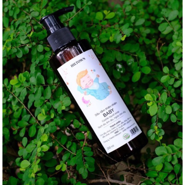 Dầu tắm Hiltown Baby_ Castile liquid soap_ mùi tinh dầu chanh chúc ...