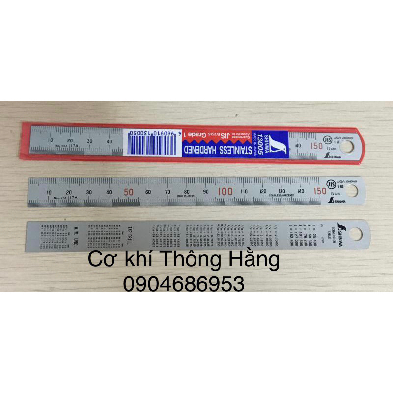 Thước lá SHINWA 150mm, độ chính xác cao | Shopee Việt Nam