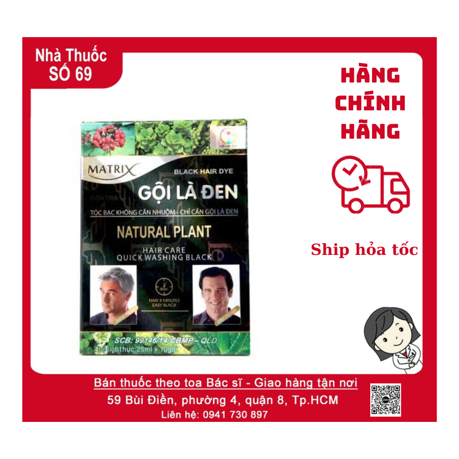 DẦU GỘI NHUỘM TÓC GỘI LÀ ĐEN -MATRIX GÓI 25ML | Shopee Việt Nam