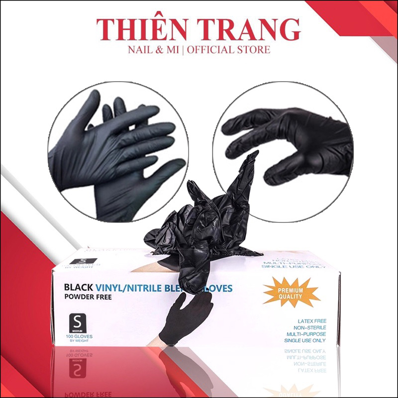 Găng tay chuyên dụng cho spa-nail ( size S . M ) - Bao tay làm nail ...