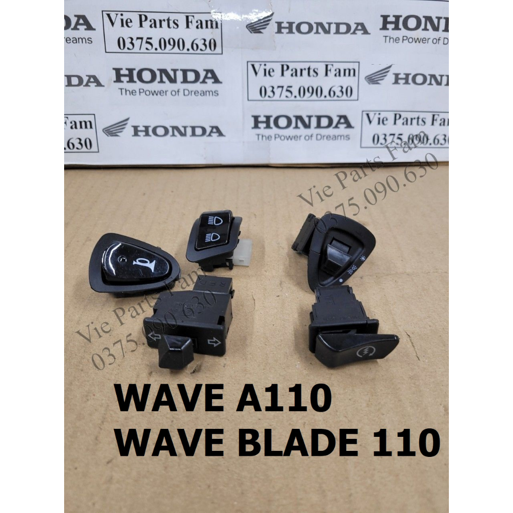 Combo 5 nút công tắc Wave A110, Wave Blade 110 (hàng tốt) | Shopee Việt Nam