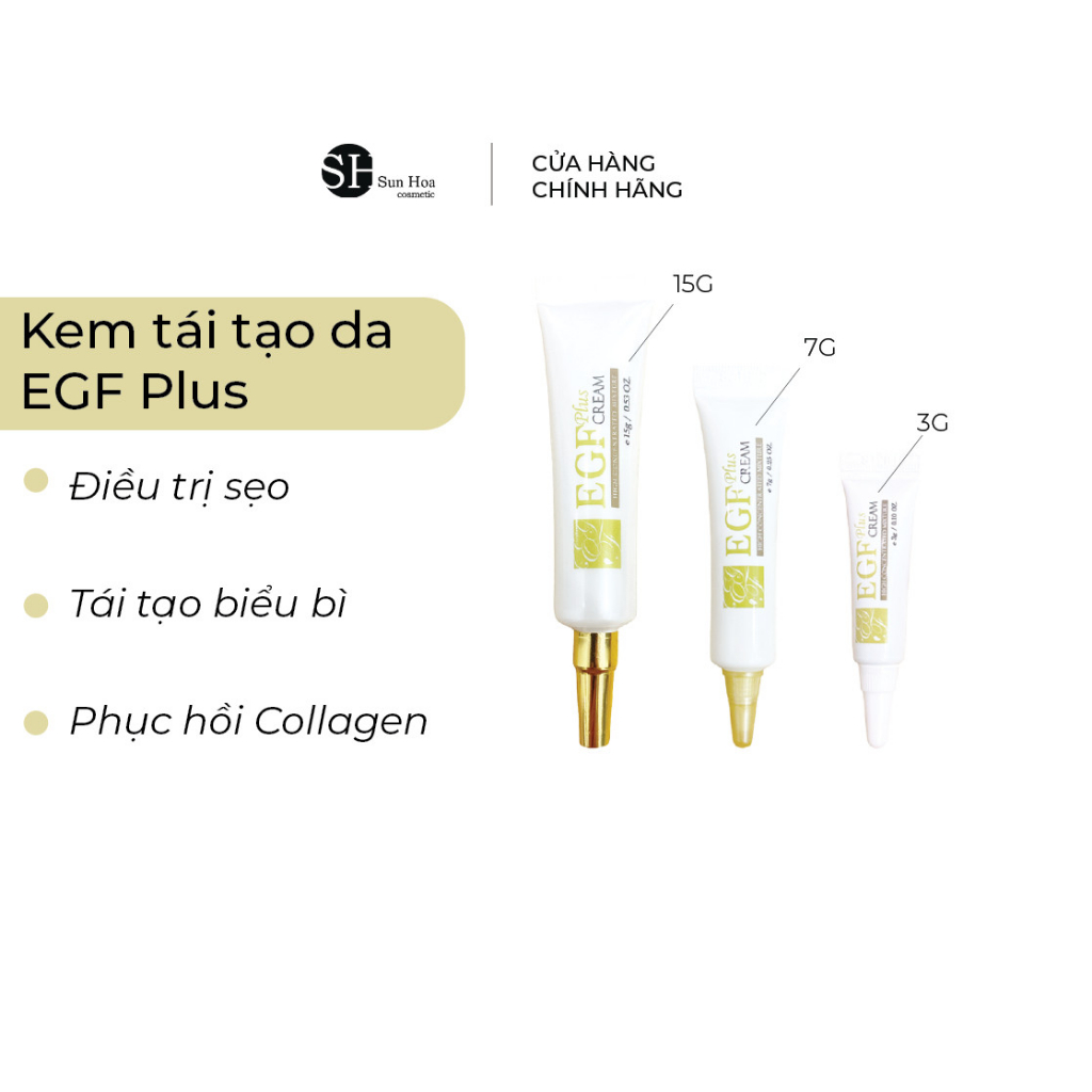 EGF Plus Cream - Kem Tái Tạo Da EGF 15g | Shopee Việt Nam