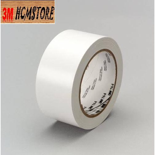 3M 764 MÀU TRẮNG khổ 50mm dài 33met - BĂNG KEO DÁN NỀN Vinyl CẢNH BÁO ...