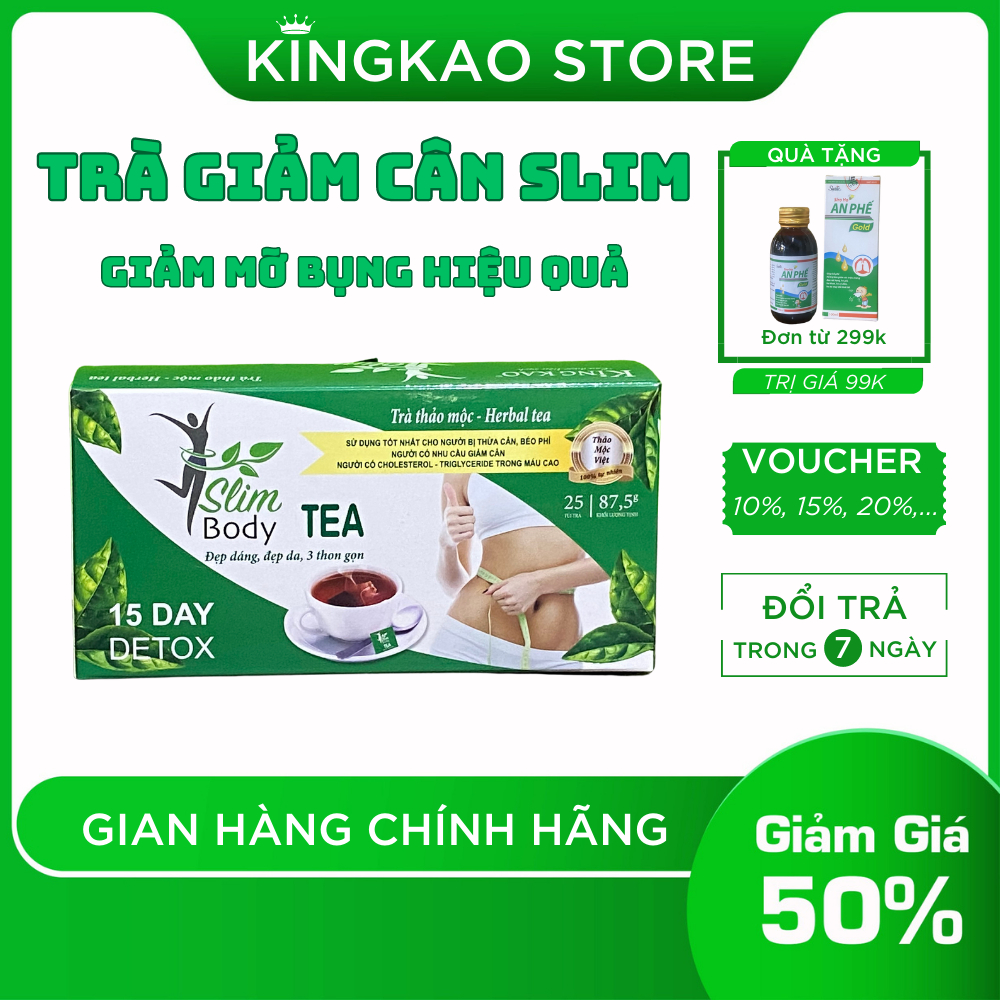 Slim Body Tea Trà giảm cân Kingkao - Giảm cân siêu tốc Giảm mỡ bụng ...