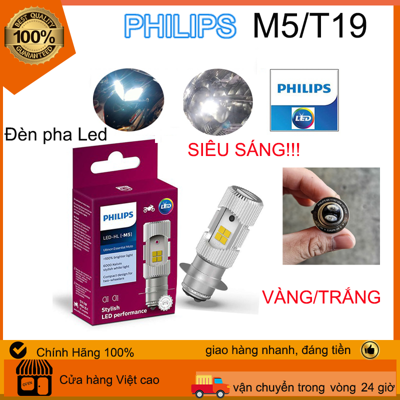 Chính Hãng Bóng đèn pha LED PHILIPS T19 đèn pha led xe máy chìa khóa ...