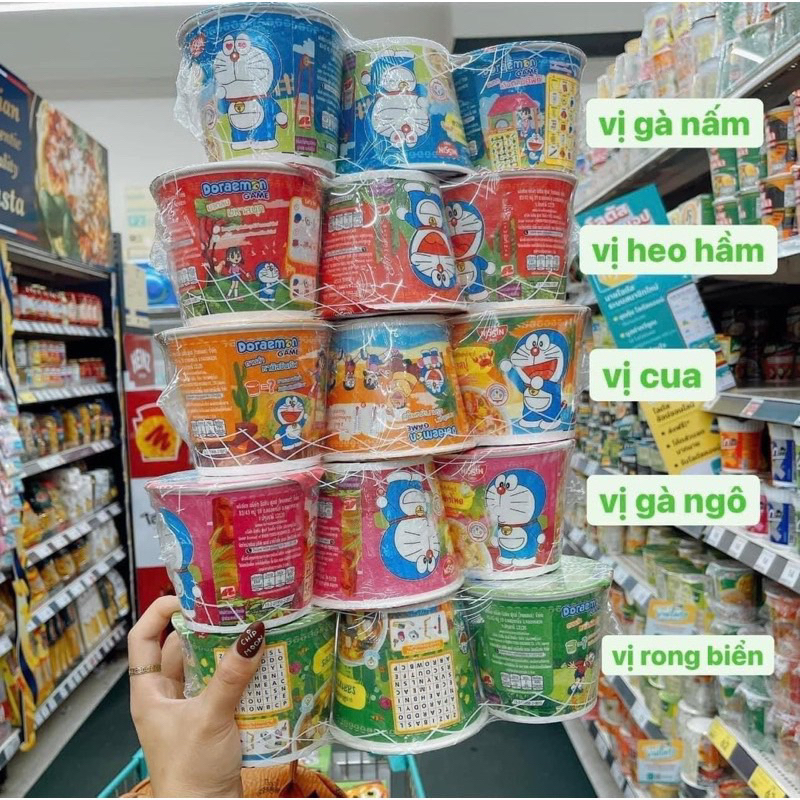 (Lốc 6 cốc) Mì Ăn Liền Trẻ Em Nissin Phiên Bản Mèo Doremon Thái Lan ...