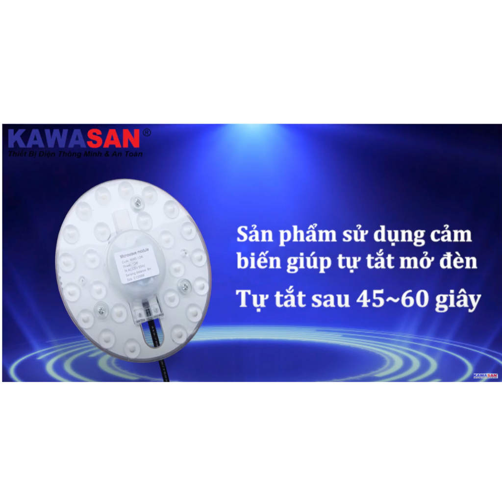 Vòng đèn led cảm ứng vi sóng MS12W - Kawasan | Shopee Việt Nam