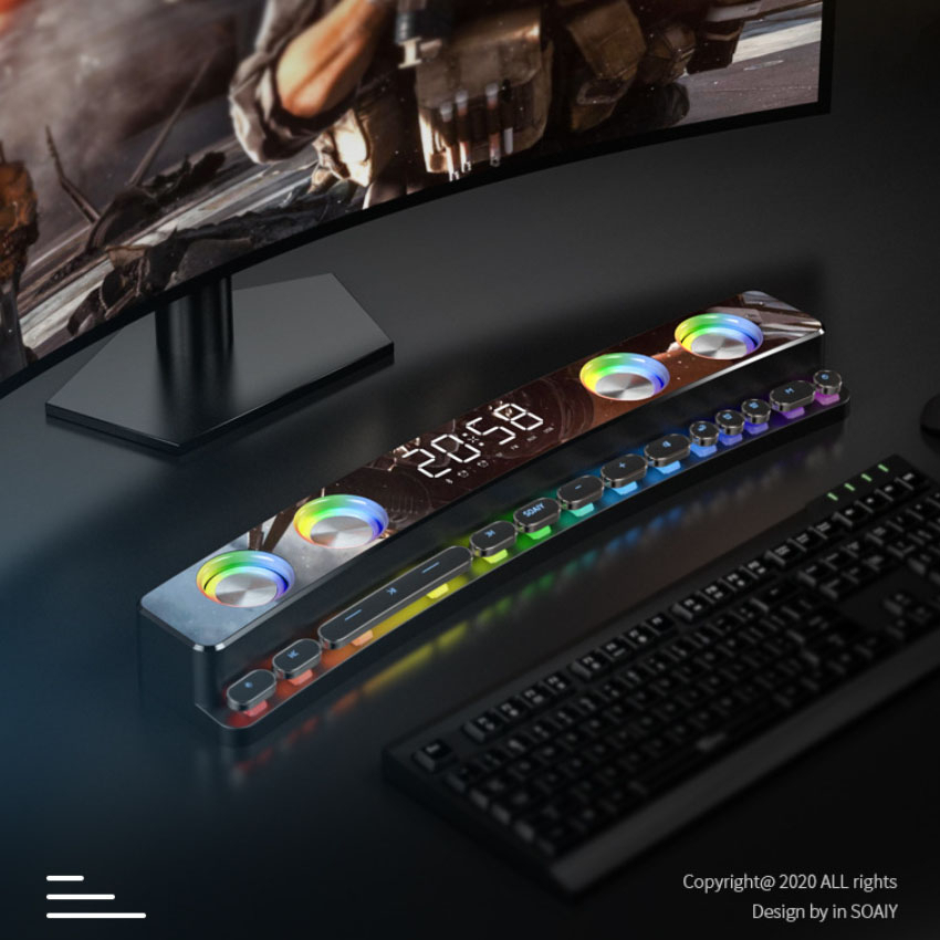 LOA SOAIY MÁY TÍNH BLUTOOTH SH39 LED RGB NÚT PHÍM CƠ HÀNG CHẤT LƯỢNG ...