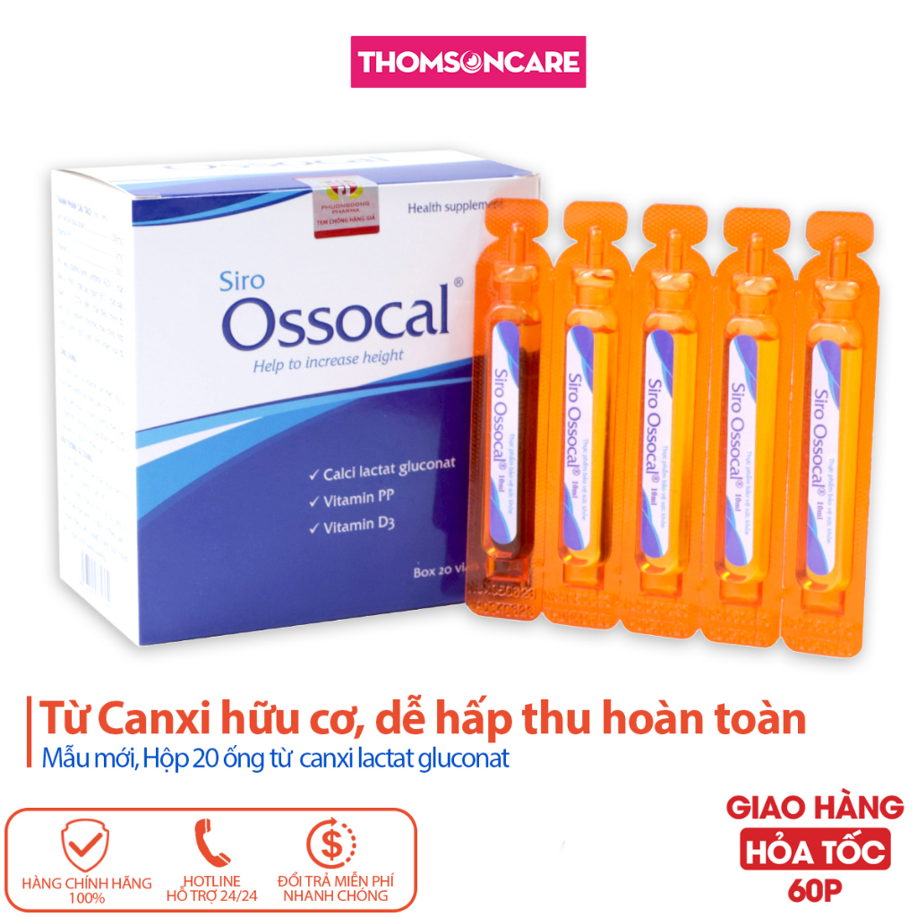 Siro Ossocal - Bổ sung canxi hữu cơ và D3 cho mẹ bầu, sau sinh và trẻ ...