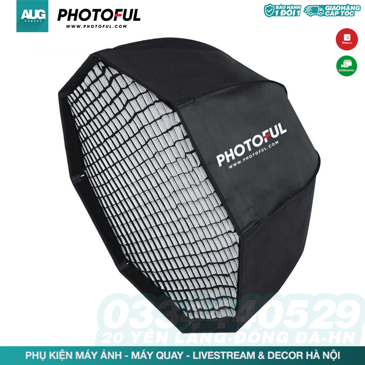 Softbox BÁT GIÁC OCTAGON 120CM PHOTOFUL CHÍNH HÃNG tản sáng kèm tổ ong ...