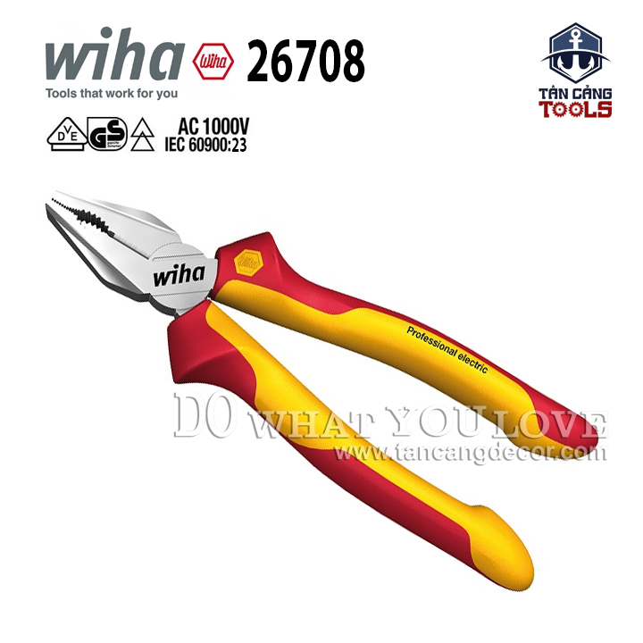 Kìm Đa Năng Cách Điện 1000V 180 mm Wiha 26708 | Shopee Việt Nam