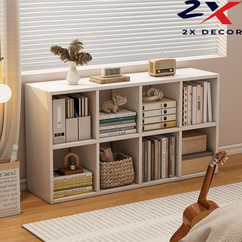 2X Decor - Kệ sách tổ ong 8 ô thiết kế đơn giản, hiện đại chất liệu gỗ ...