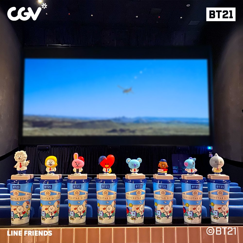 Ly nước CGV Cinemas Vietnam BT21 dung tích 943ml (Van, Koja, RJ, Tata ...