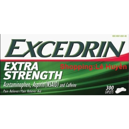 Hộp Excedrin Extra Strength hộp 300 viên Hàng Mỹ | Shopee Việt Nam