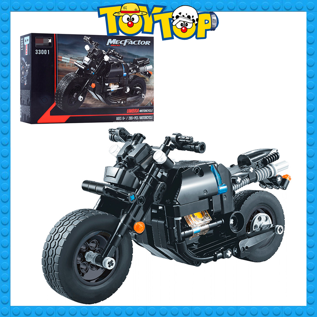 Đồ chơi lắp ráp xe máy UMBRA Motorcycle Technic mô tô đen tốc độ siêu ngầu xếp hình Dcool 33001 ...