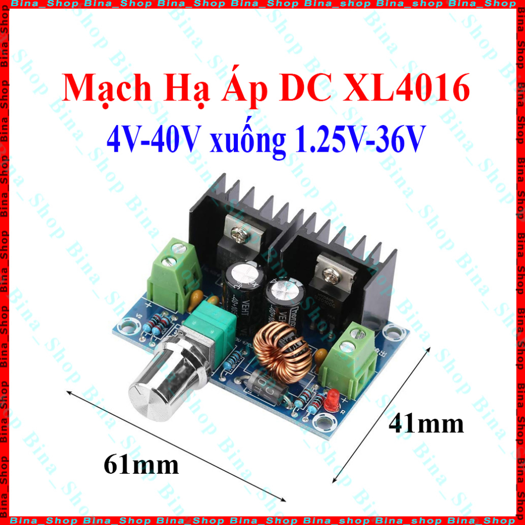 Mạch Hạ Áp XL4016 DC-DC 8A 200W - Mạch Giảm Áp XL4016E1 PWM 4V-40V ...