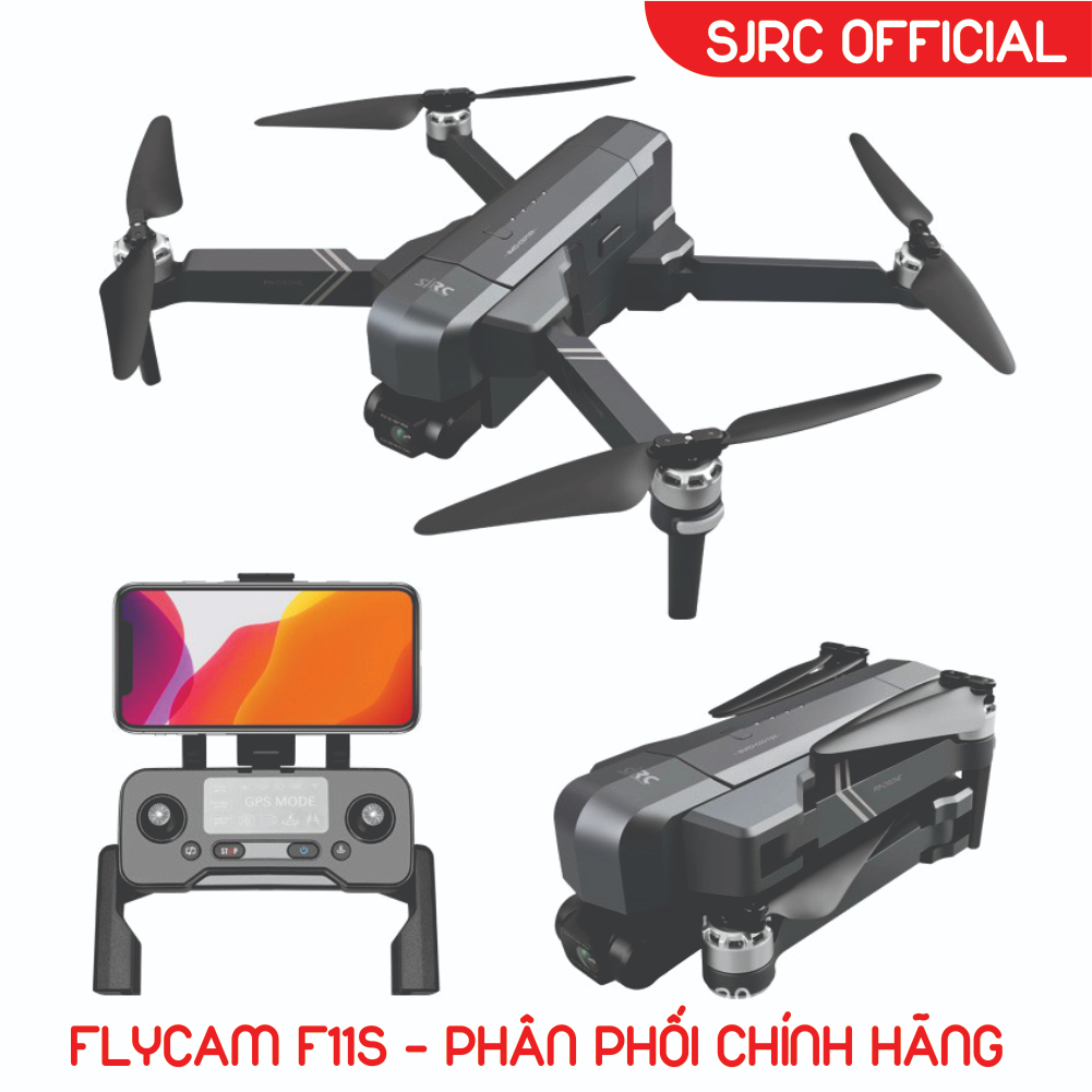 Flycam SJRC F11S 4K PRO, Camera 4K,Bay xa 3km, Chống rung 2 trục, Bản ...