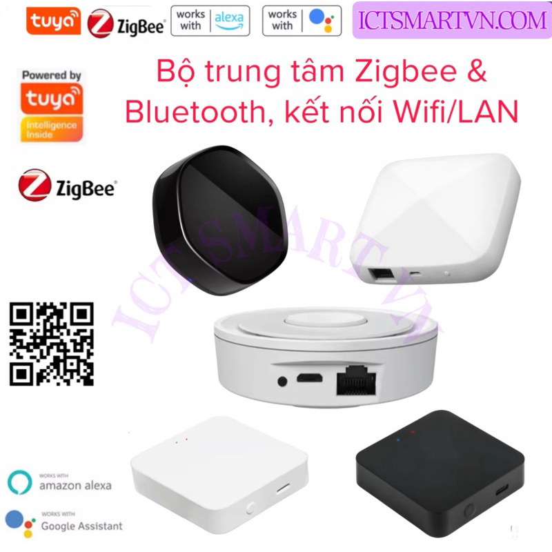 Bộ điều khiển trung tâm Zigbee 3.0 & Bluetooth Tuya, giúp kết nối các ...