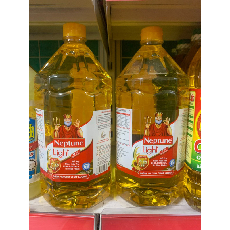 Dầu ăn Neptune Light 0% Cholesterol can 2L | Shopee Việt Nam