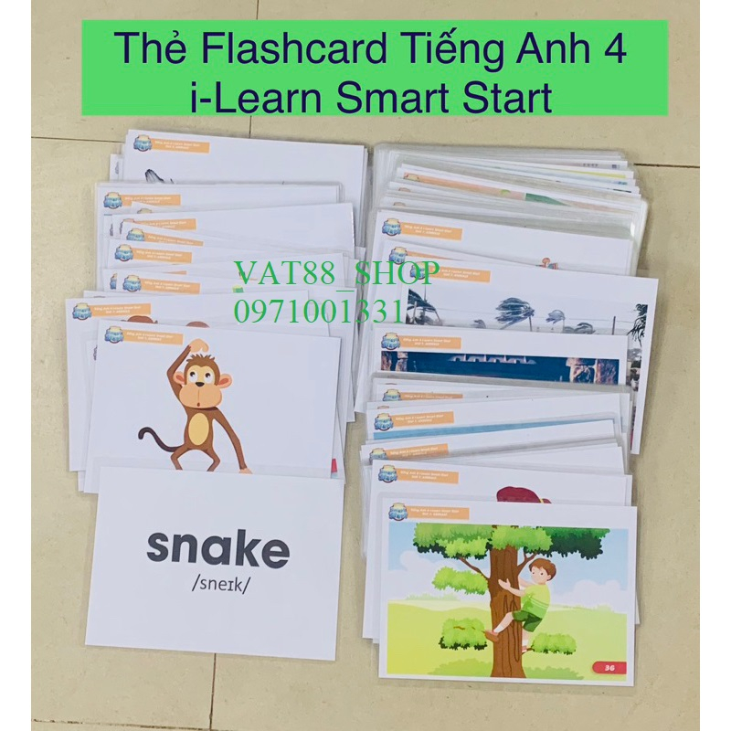 Thẻ Flashcard Tiếng Anh Lớp 4 i-Learn Smart Start (mới nhất 2023) ĐEPH ...