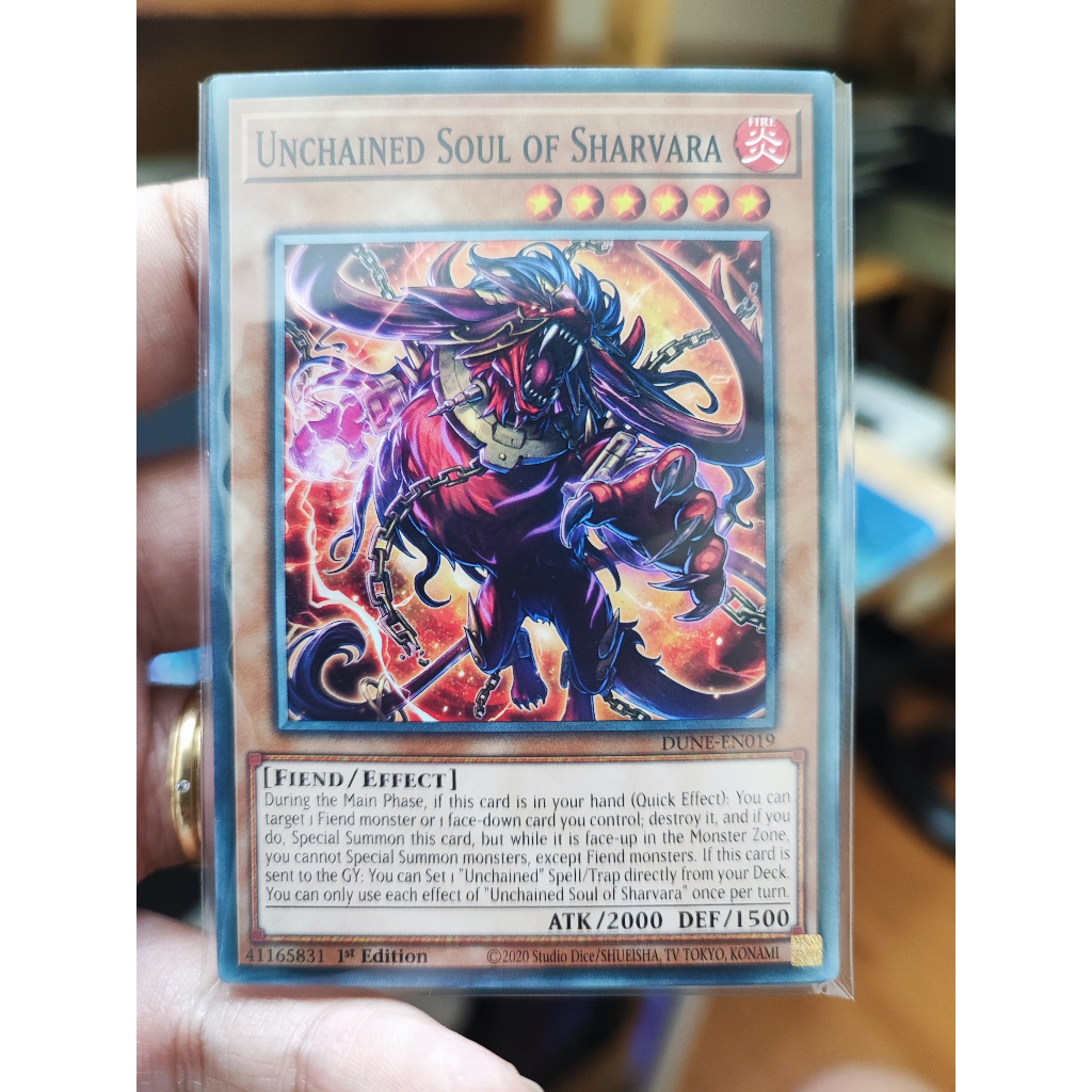 [Yugioh Funny Shop] 1 lá thẻ bài Unchained Soul of Sharvara - DUNE ...