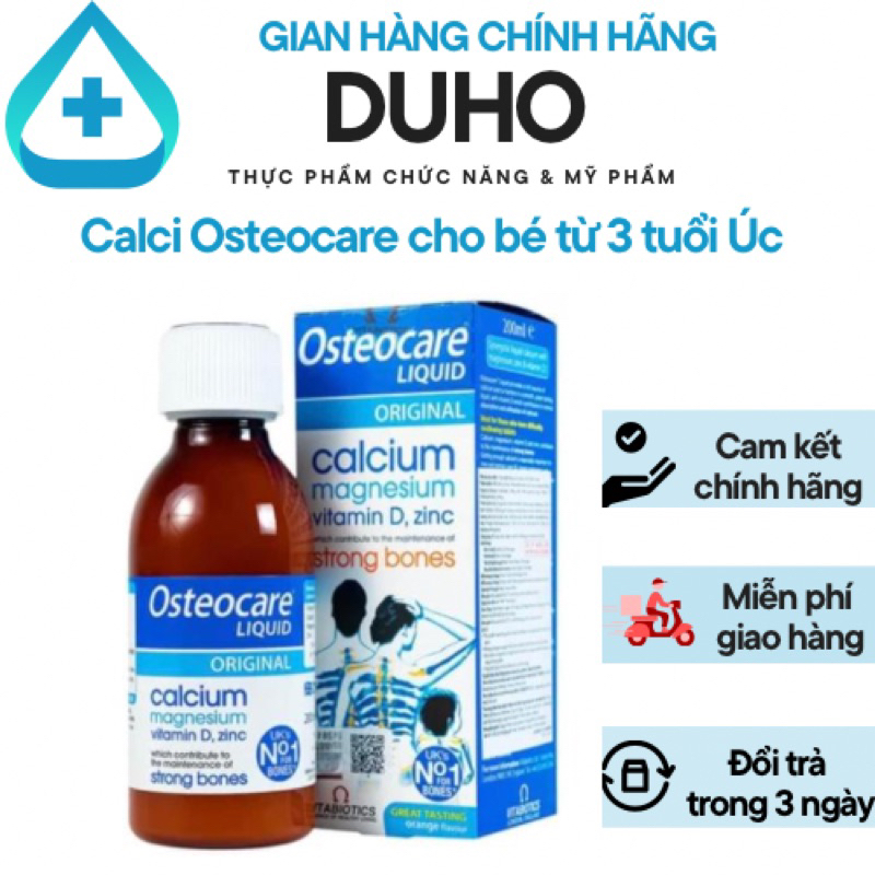 Calci nước Osteocare Liquid - Calcium Magnesium Vitamin D Zinc ...
