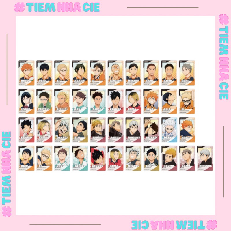 [Tiệm nhà Cie] [SẴN] Thẻ nhân phẩm Haikyuu Chàng Khổng Lồ Tí Hon ...