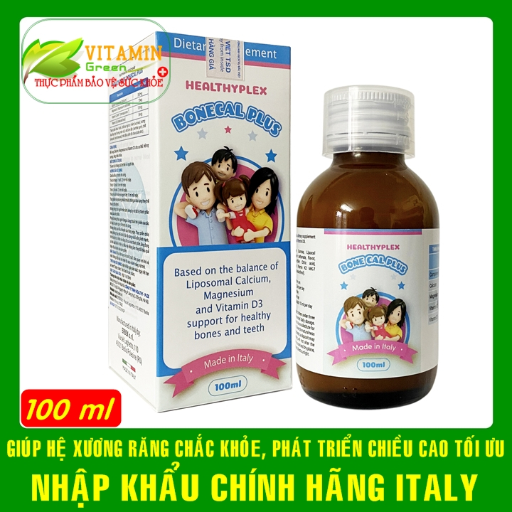 Canxi sinh học HealthyPlex BoneCal Plus giúp bé phát triển chiều cao dễ ...