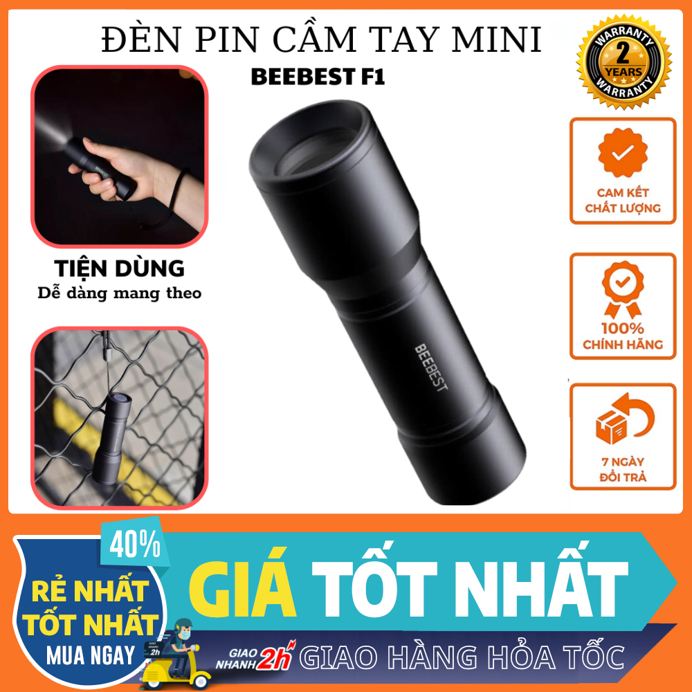 Đèn pin Beebest F1 cầm tay LED vỏ hợp kim siêu sáng nhỏ gọn tiện lợi Xiaomi Youpin phân phối ...