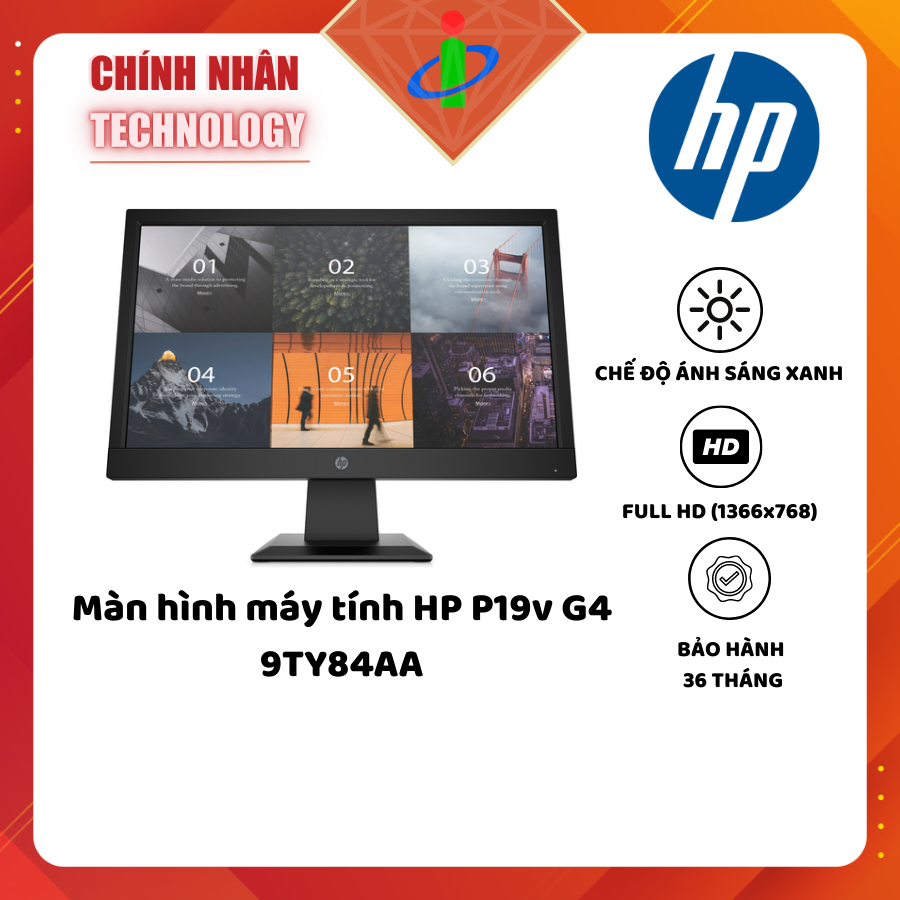 Màn hình HP P19V G4/ HD, 5ms, 60Hz, Anti-Glare, 60Hz / BH 36 tháng ...