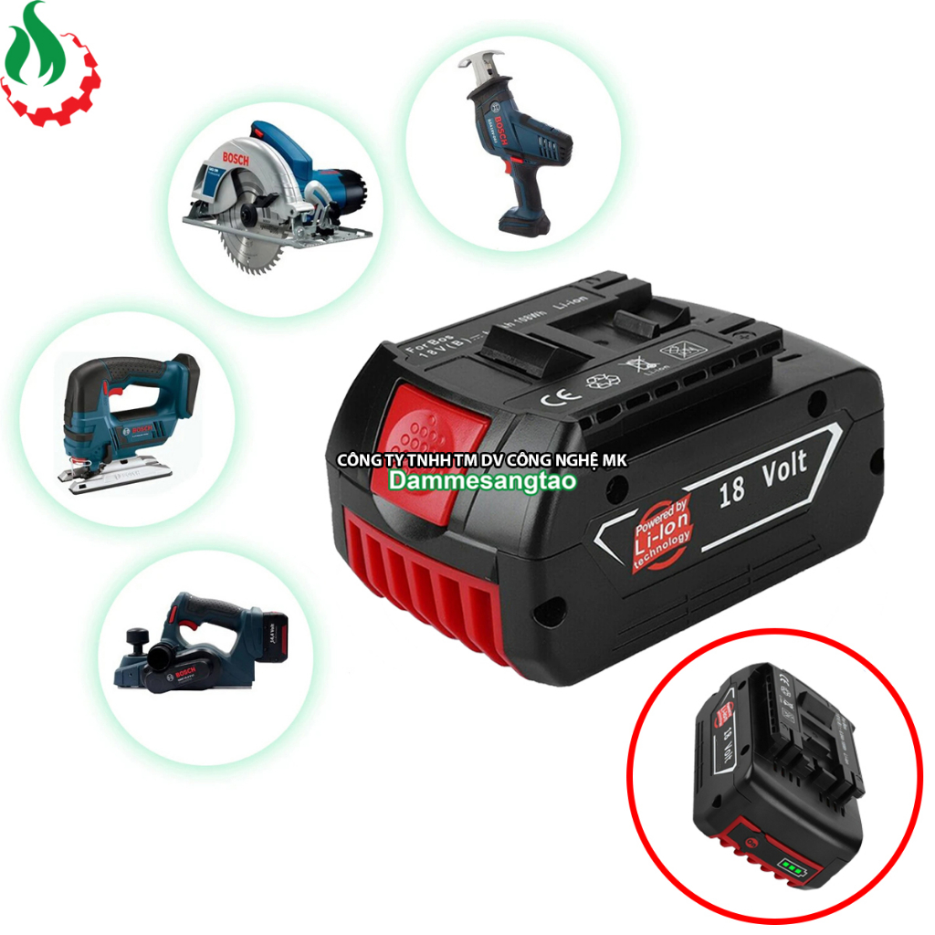 Pin Bosch 18V li-ion nhận sạc zin | Shopee Việt Nam