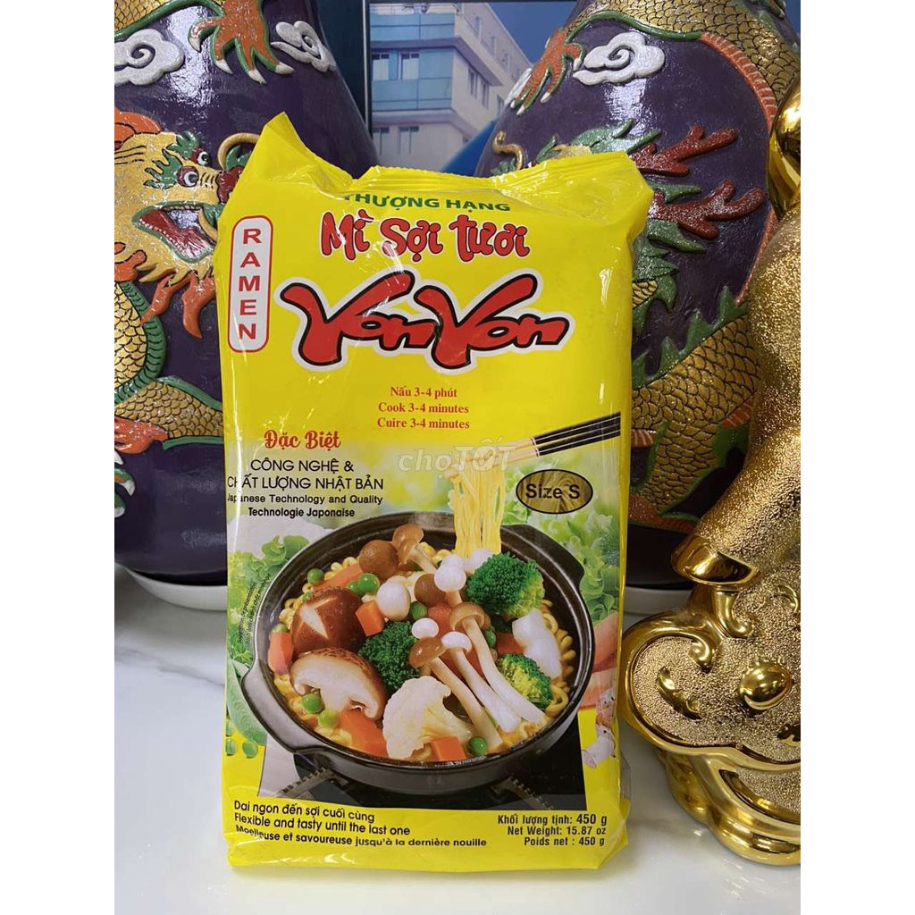 Mì Sợi Tươi Thượng Hạng Công Nghệ Nhật Chất Lượng Cao Yon Yon 450g | Shopee Việt Nam