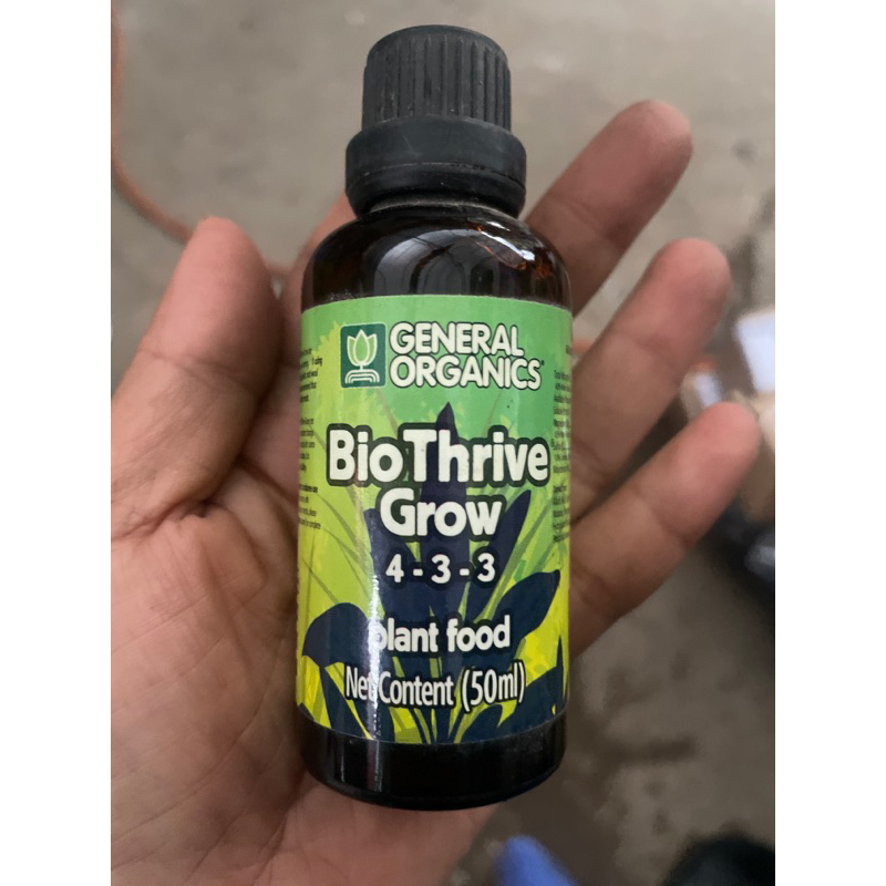 PHÂN BÓN HỮU CƠ GENERAL ORGANIC BioThrive Grow 4-3-3 lọ 50ml | Shopee ...
