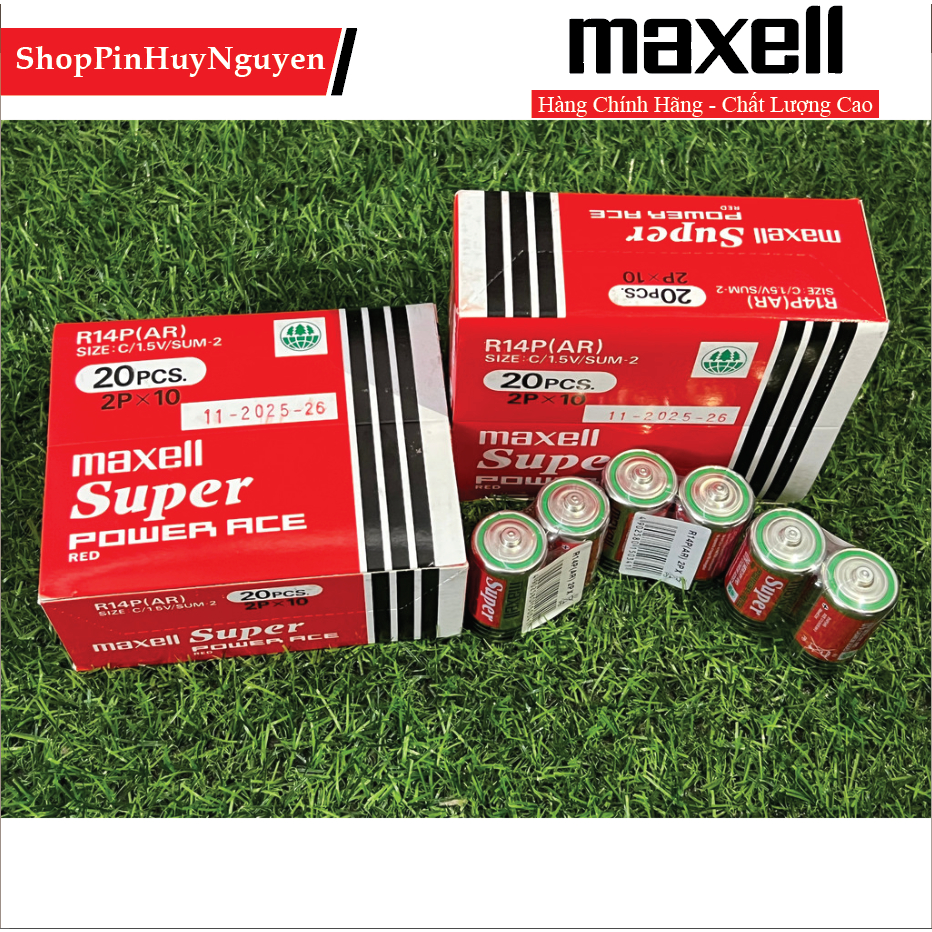 Pin Trung C hộp 10 vỉ Maxell R14 - Chính Hãng - Made in Indonesia ...