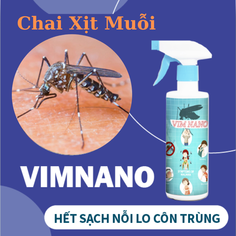 Bình xịt đuổi côn trùng Vim Nano 500ml đuổi ruồi, muỗi, côn trùng gây ...