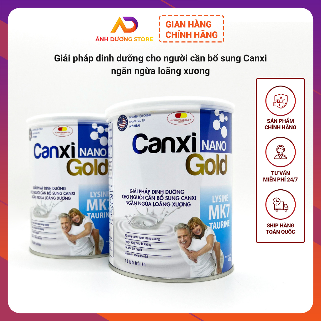 Sữa Bột Cho Người Lớn Sữa Cho Người Lớn Tuổi Bổ Sung CanXi Chính Hãng CanXi Nano Gold | Shopee ...