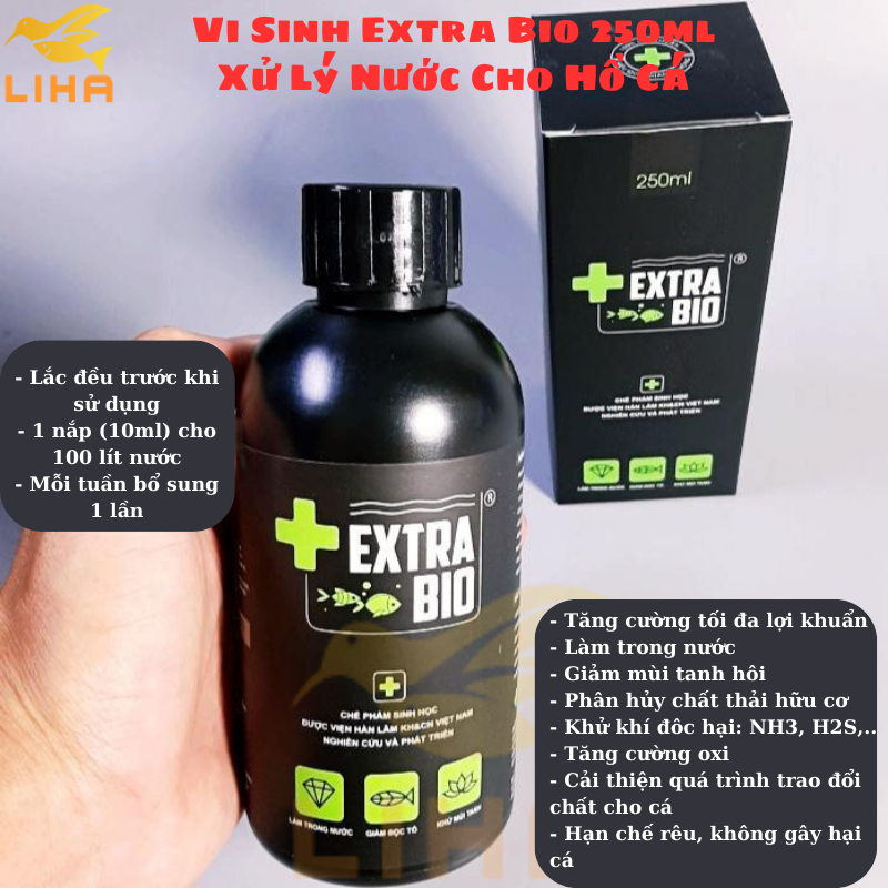 Men Vi Sinh Extra Bio 250ml - Chế Phẩm Xử Lý Nước Cho Hồ Cá | Shopee Việt Nam
