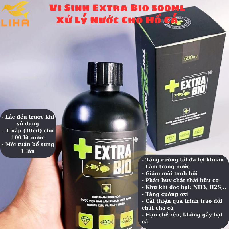 Men Vi Sinh Extra Bio 500ml - Chế Phẩm Xử Lý Nước Cho Hồ Cá | Shopee Việt Nam