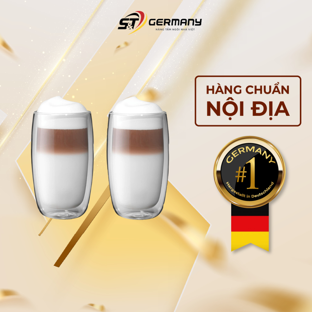 Set 2 cốc ZWILLING Sorrento Latte Glass 350ml,200ml Cốc Uống Nước Thiết Kế Nhỏ Gọn Sang Trọng ...