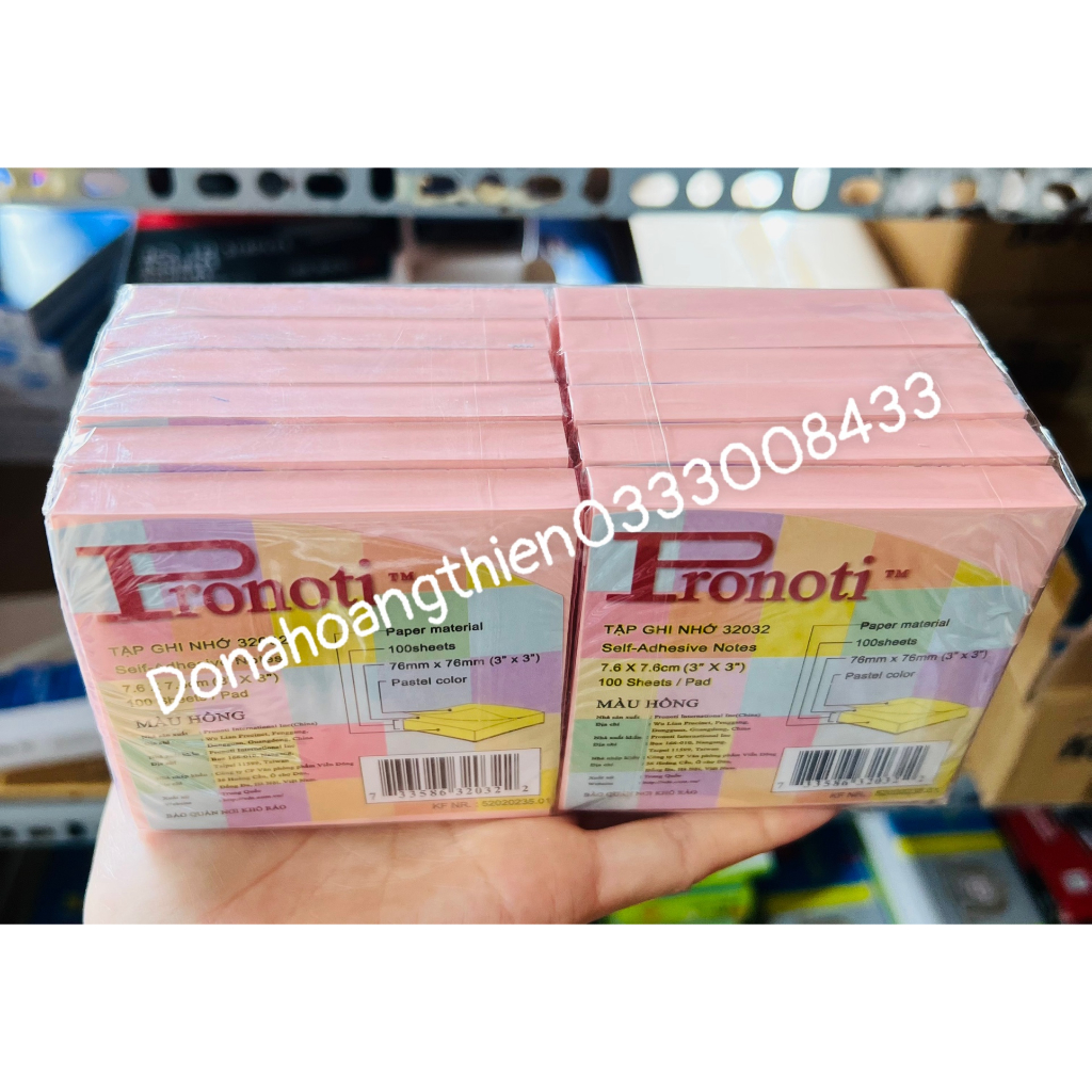 Giấy note Pronoti_3*3 (lốc) | Shopee Việt Nam