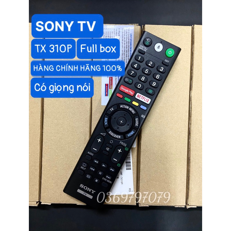[CHÍNH HÃNG] REMOTE ĐIỀU KHIỂN TV SONY CÓ GIỌNG NÓI RMF-TX310 CHÍNH ...