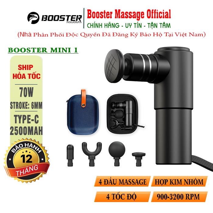 Súng massage gun Booster MINI điều trị căng cơ bắp - Chính hãng - Có ...