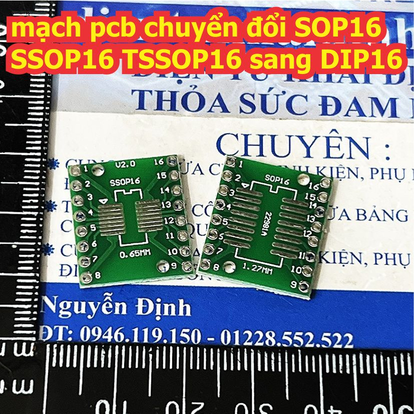 10 cái mạch bảng pcb chuyển đổi SOP16 SSOP16 TSSOP16 sang DIP16 kde3126 | Shopee Việt Nam