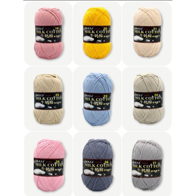 Len milk cotton 125g ( mã 19-27) | Shopee Việt Nam